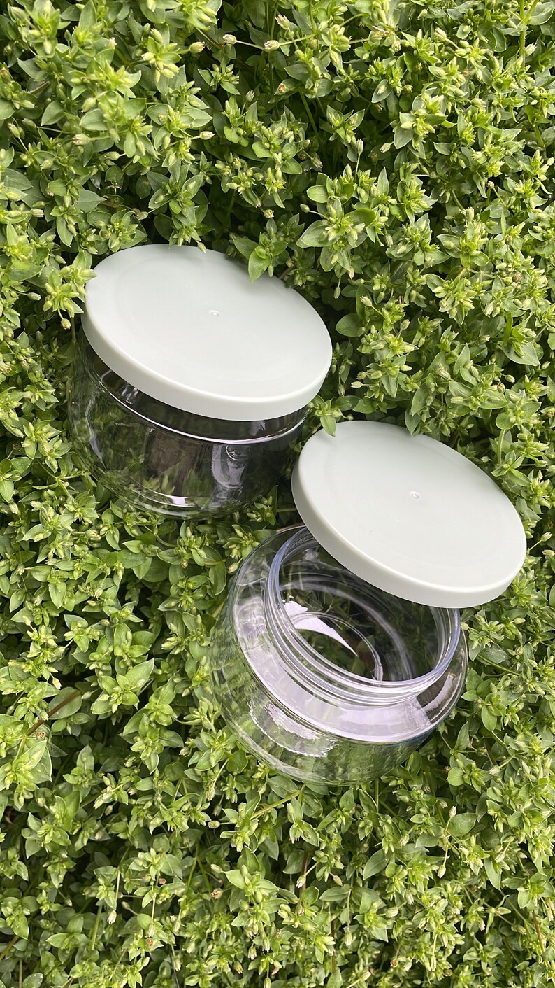 8 Oz Clear Plastic Jar , Hair , Face , Body Scrub Container - Etsy