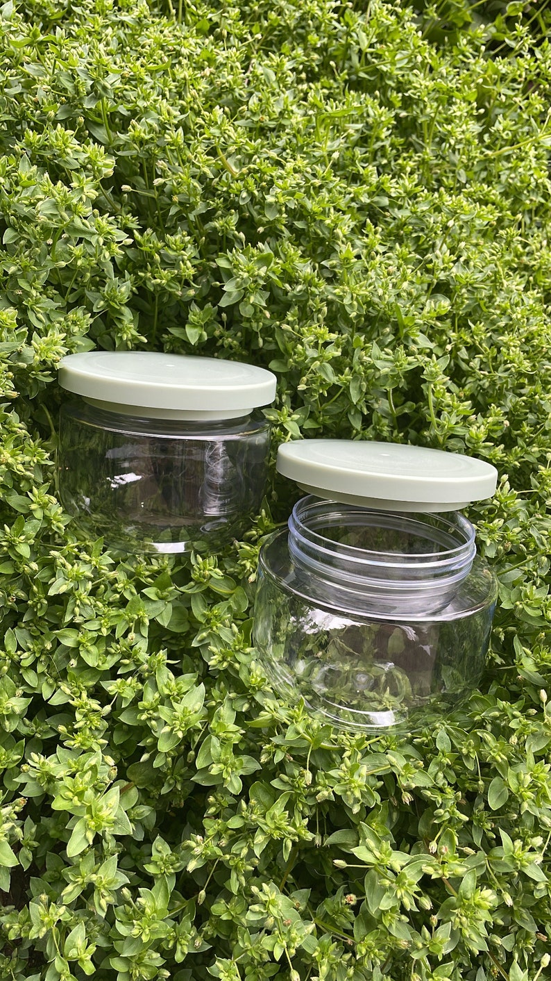 8 Oz Clear Plastic Jar , Hair , Face , Body Scrub Container - Etsy