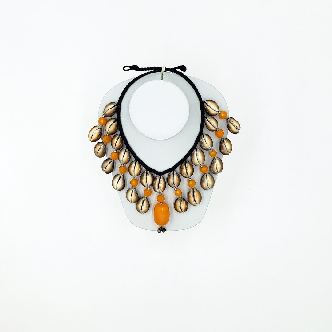 Tiger Cowry Shells W/ Resin Beads Necklace Set- TCRN - Etsy
