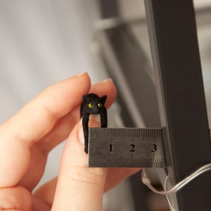 Miniature Cat, Railing Artisan Pet in 1:12 Twelfth Scale for Doll House ...