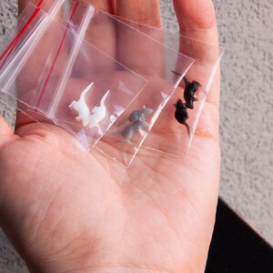 Miniature Mice Kit of 6 Pcs, Mouse Pet in 1:12 Twelfth Scale for Doll ...