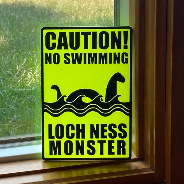 Monster Warning Sign - Etsy