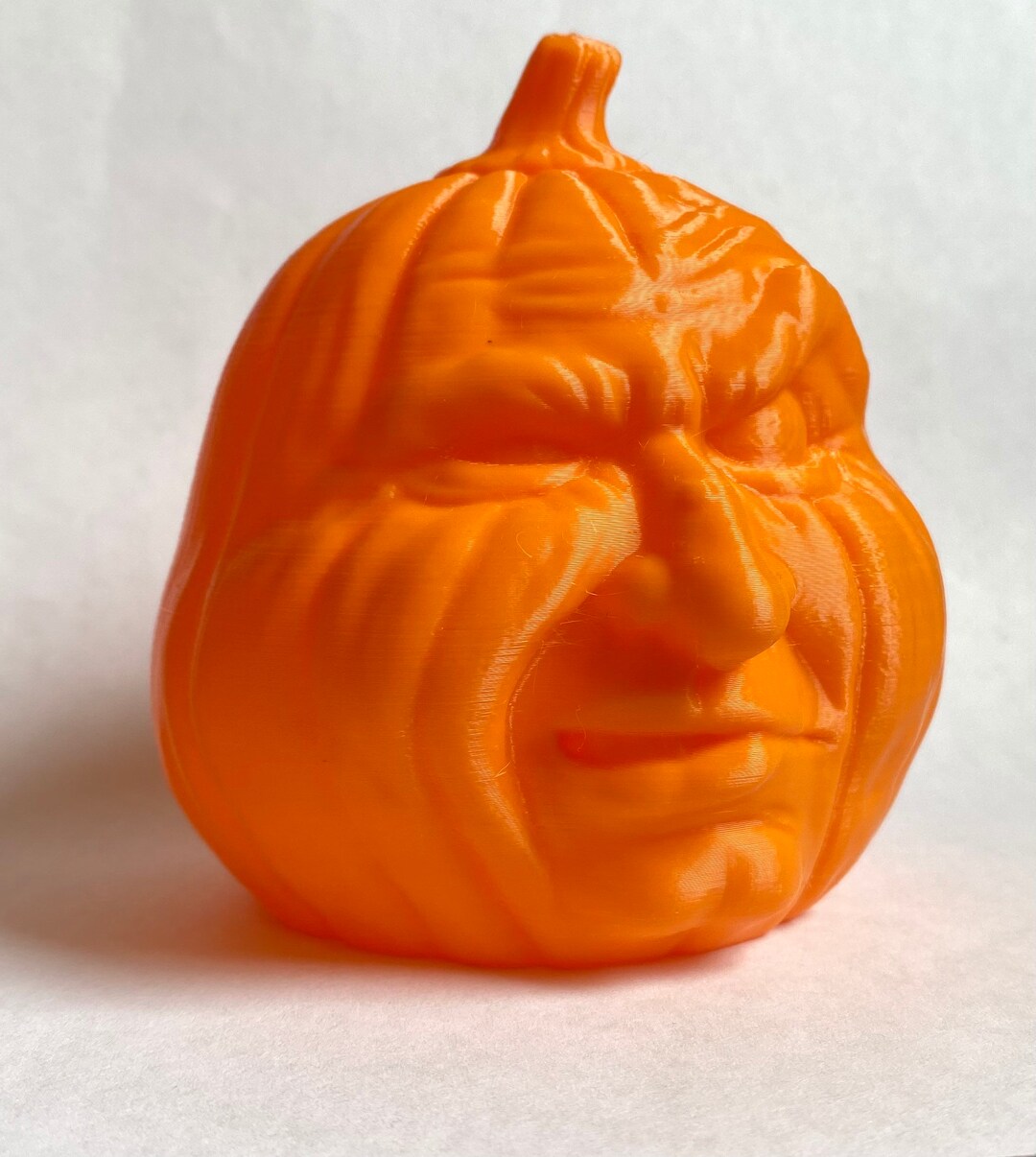 3D Printed Grumpy Pumpkin for Halloween - Etsy