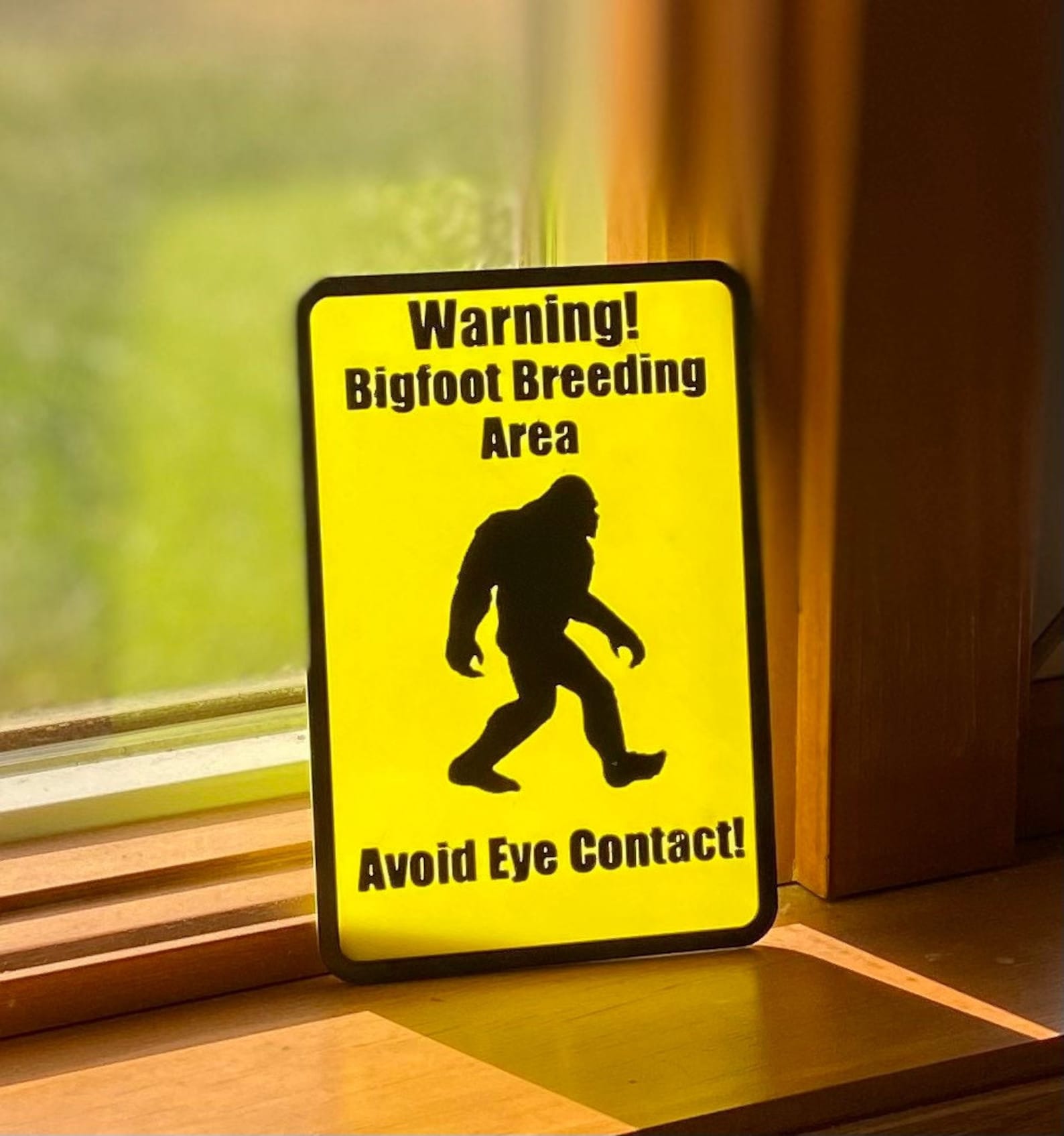 Bigfoot Caution Sign Bigfoot Warning Sign Bigfoot Sign Caution Sign ...