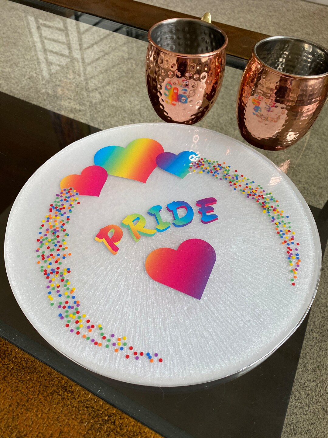Pride LGBTQ, Charcuterie, Cocktail, Display, or Accent Tray. - Etsy