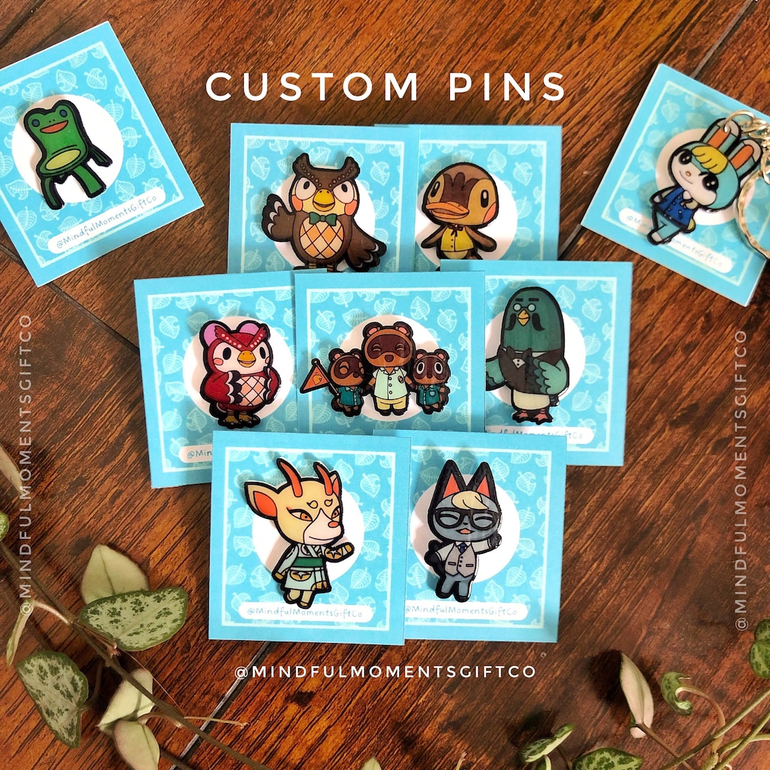 Pins Custom Handmade Villager Birthday Gift Cute Switch Keychains for ...