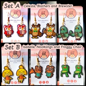 Earrings Handmade Villager Birthday Gift Cute Jewellery for Her Him ...