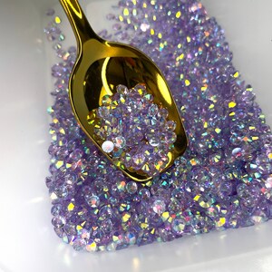 Purple Flat Back Rhinestone, Crystal Bags, Flat Back Gems for Nail ...