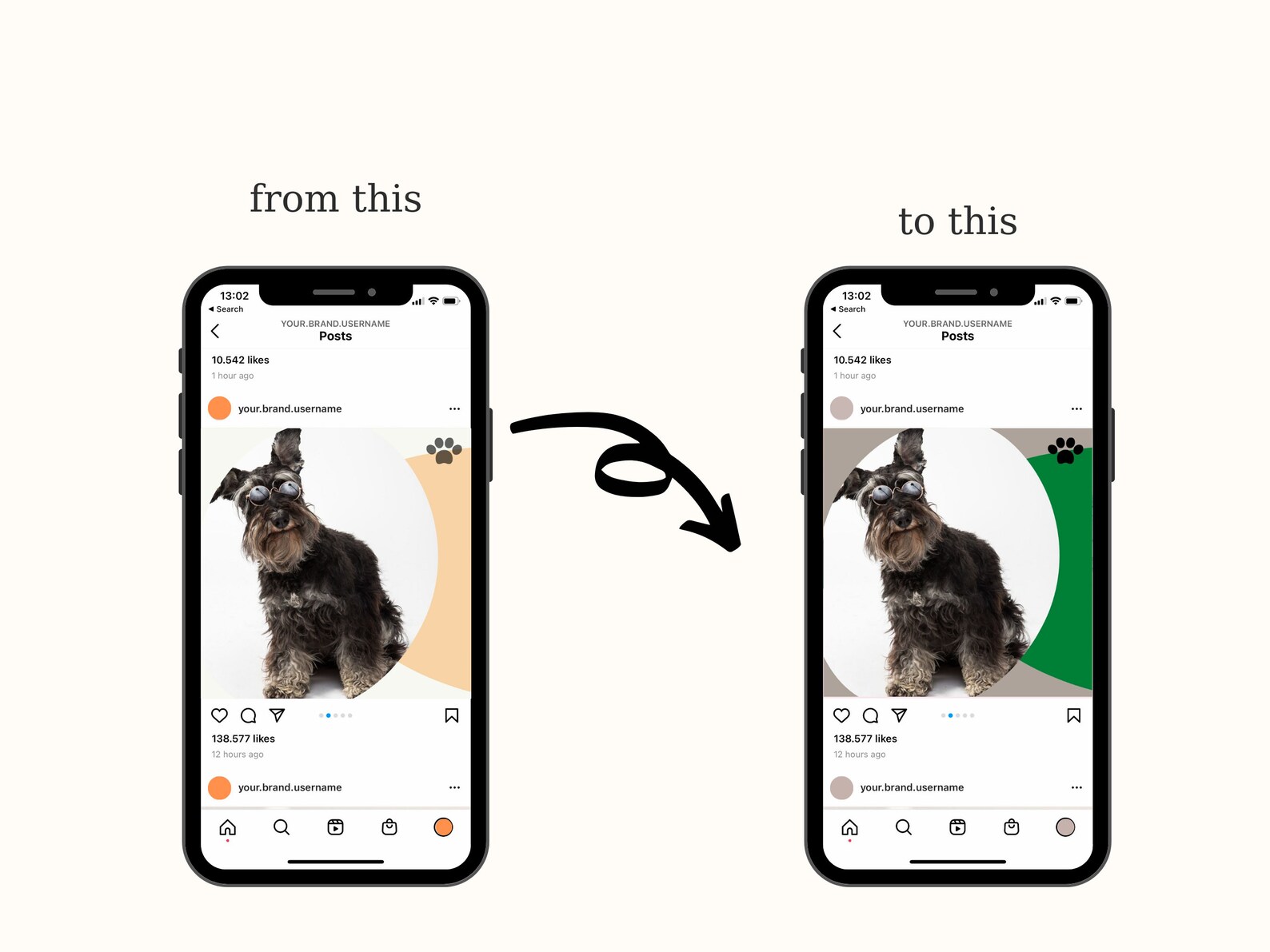 30 PETS POST TEMPLATE for Instagram, Social Media Posts for Dog and Pet ...