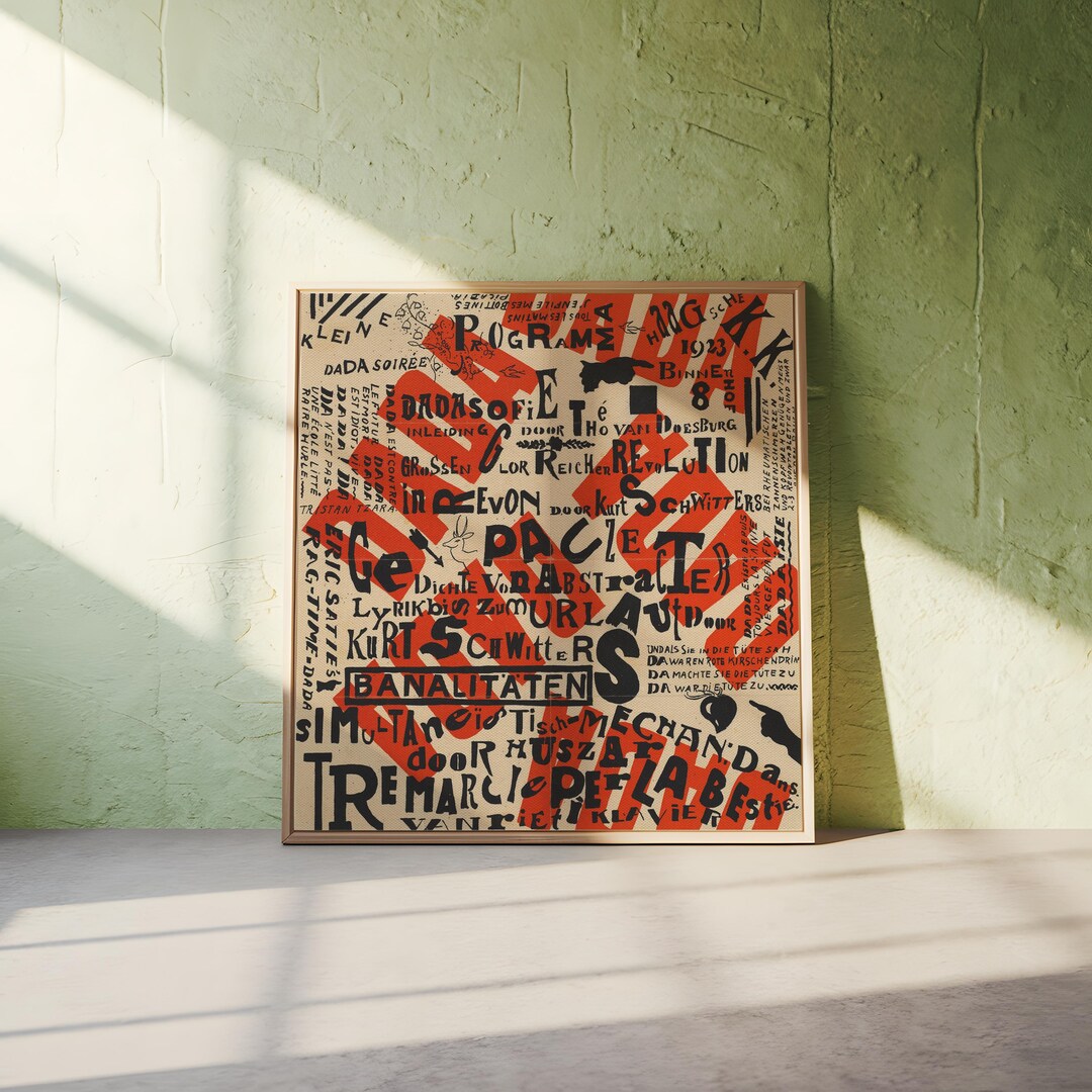 Small Dada Evening Canvas, Kleine Dada Soirée Artwork, Classic ...