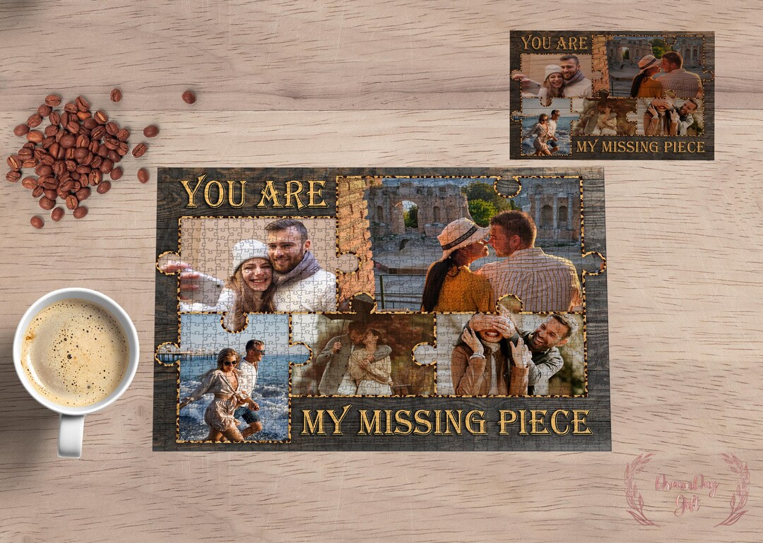 Custom Puzzle From Photo, Personalized Couple Portrait Jigsaw Puzzle ...