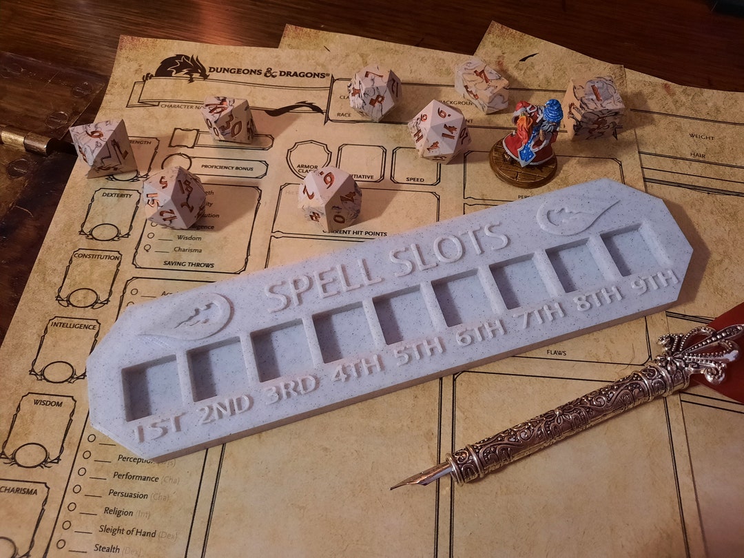 Spell Slot Tracker- Fireball STL FILE ONLY - Etsy