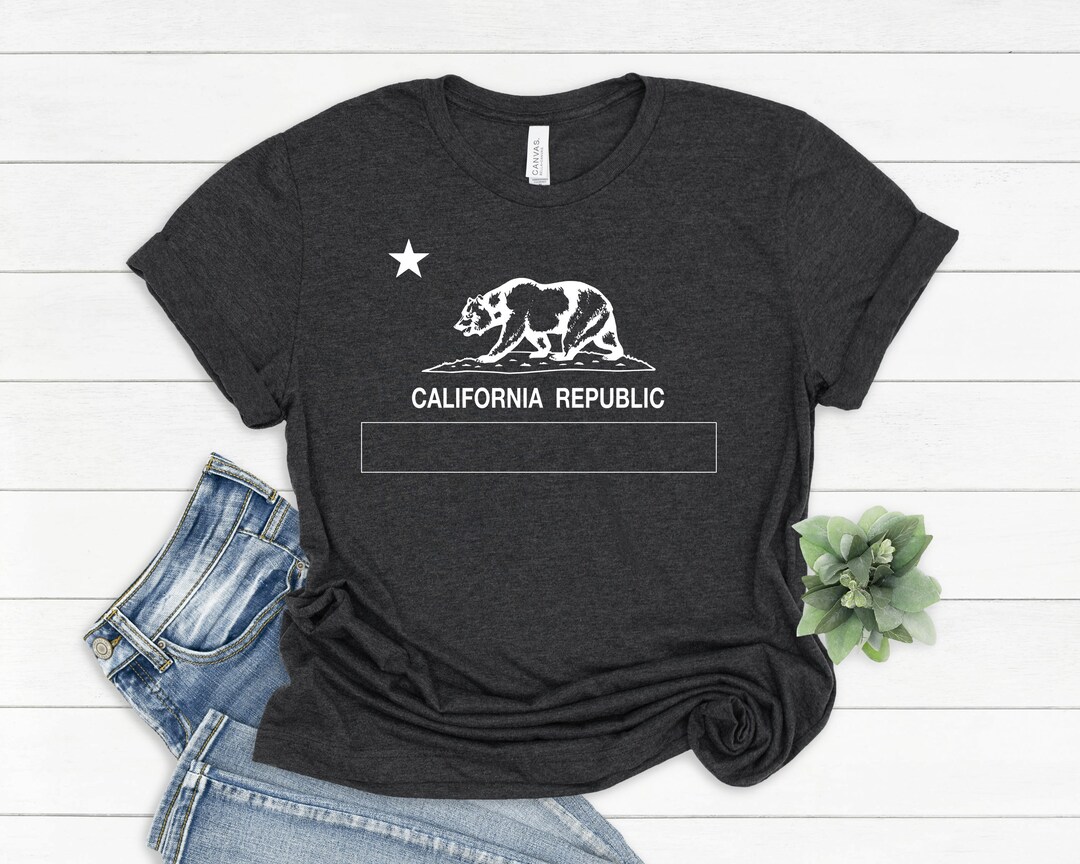 California Republic State Flag Shirt, California Bear, California Tee ...
