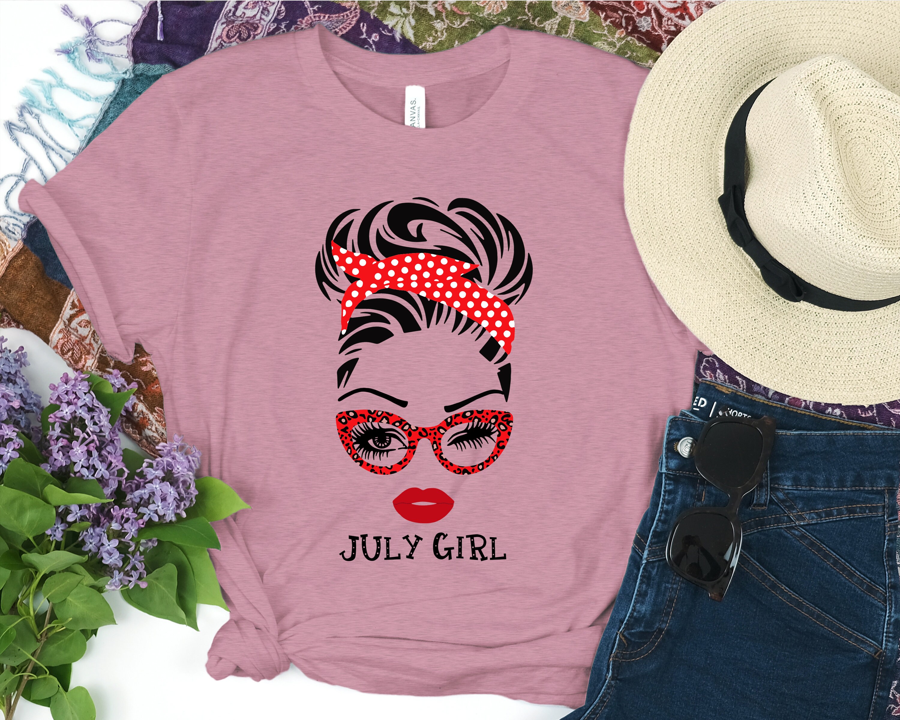 July Girl Shirt, July Gift, Birthday July Girl Tshirt,birthday Queen ...