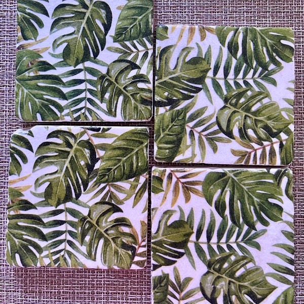 Tropical Coasters - Etsy