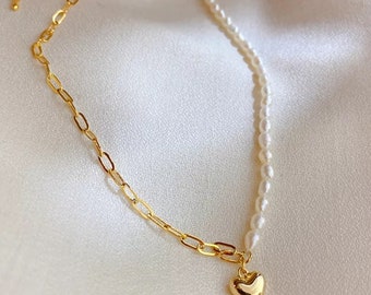 Half Heart Chain - Etsy