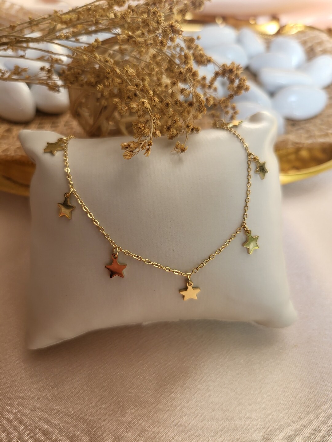 Gold Filled Small Star Anklet Layering Anklet Waterproof. - Etsy
