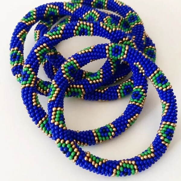 Beaded Rope Bracelet - Etsy