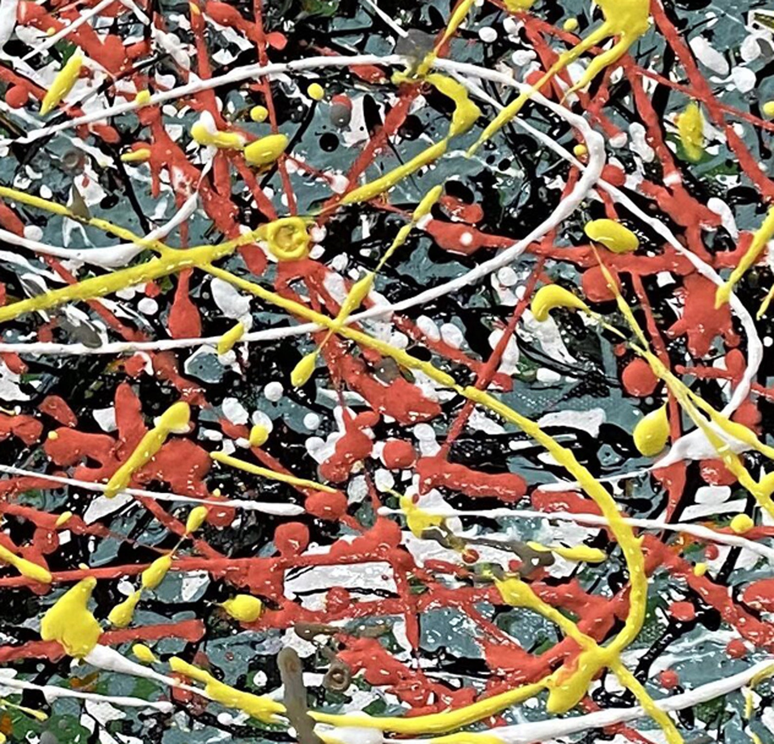 Jackson Pollock Inspired Drip Art Abstract Painting Large Art - Etsy