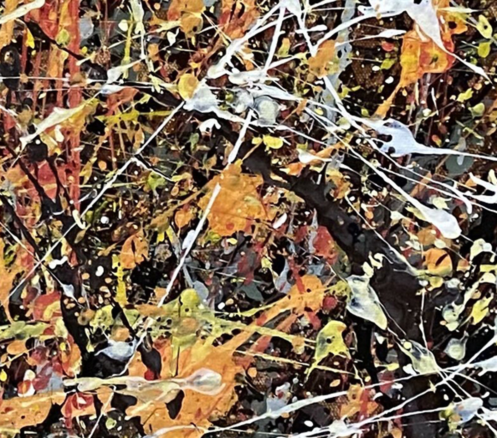 Original Jackson Pollock Style Abstract Wall Art Acrylic Painting ...