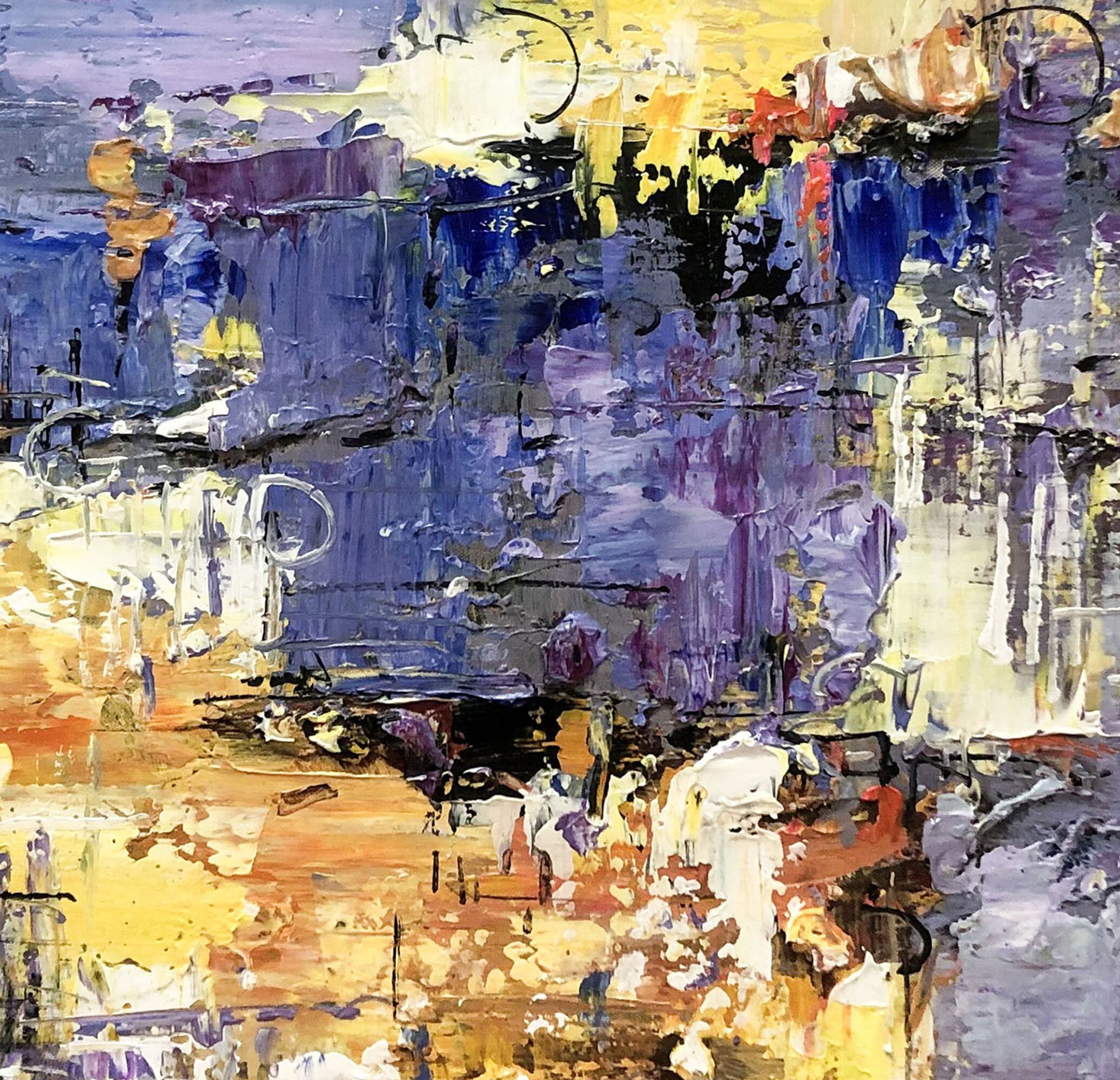 Abstract Painting Square Abstract Art Canvas Painting Abstract Wall Art ...