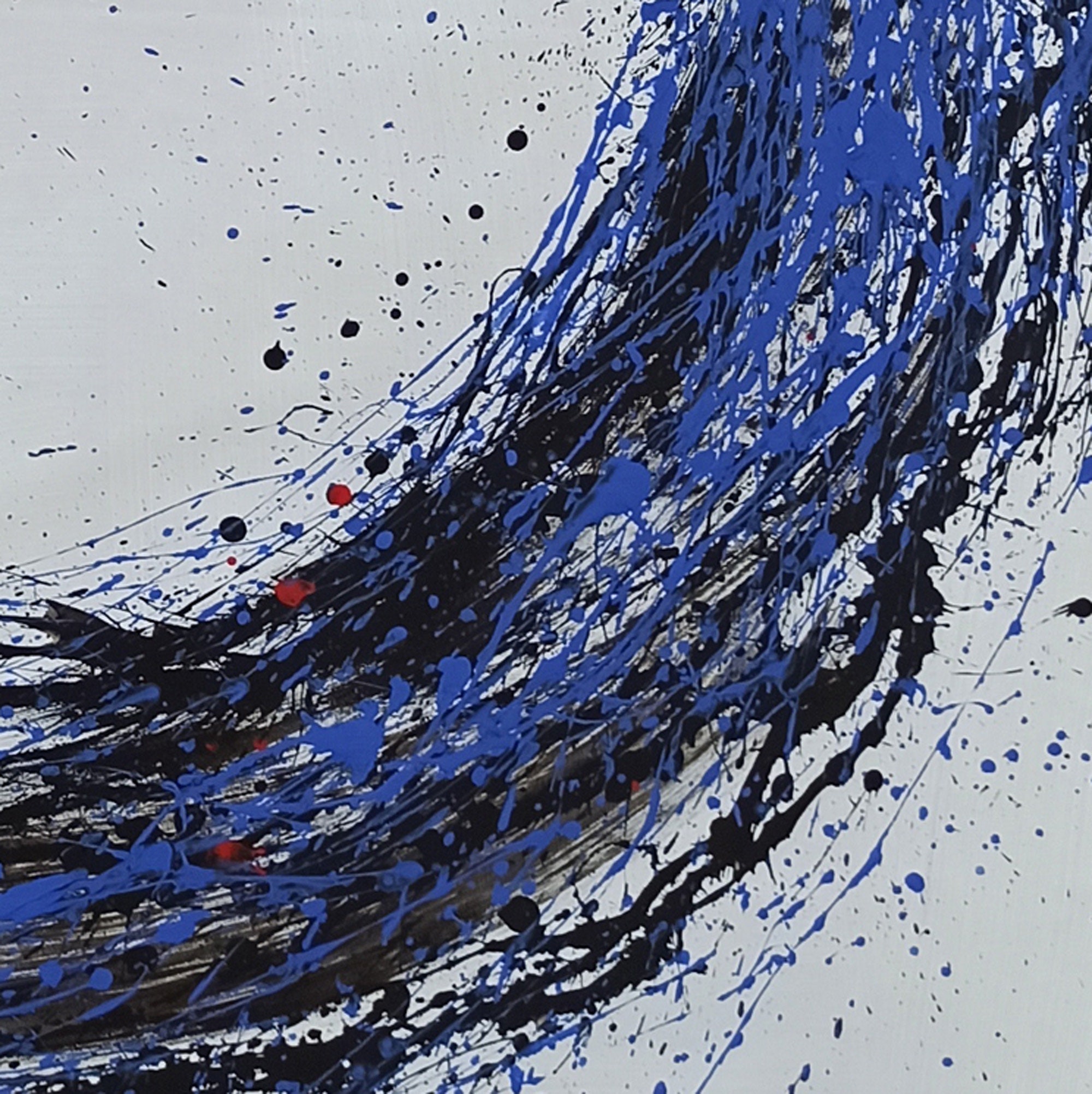 Pintura abstracta / Pintura circular / Jackson Pollock Style Painting ...