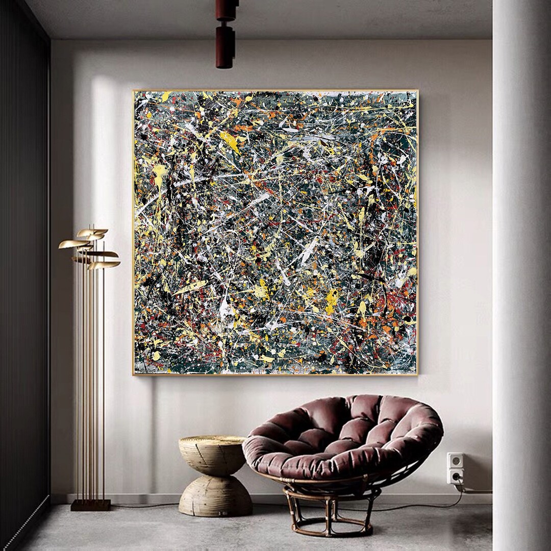 Splatter Abstract Painting Large Abstract Painting Original Artwork ...
