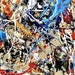 Red Abstract Wall Art, Jackson Pollock Style Painting, Red Abstract ...