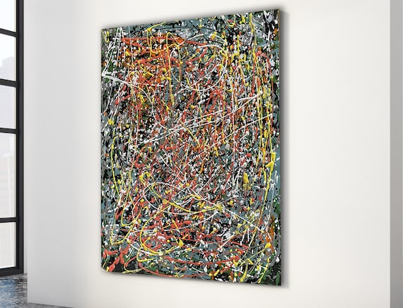 Jackson Pollock Hoge Resolutie Jackson Pollock; De Expert In Action