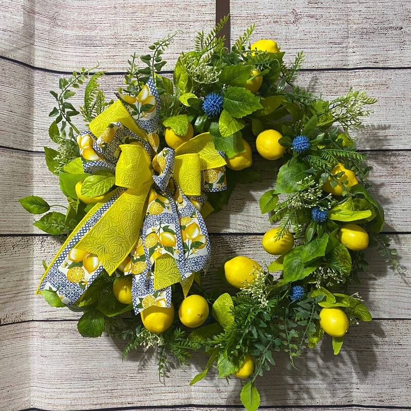 Lemon Wreath - Etsy