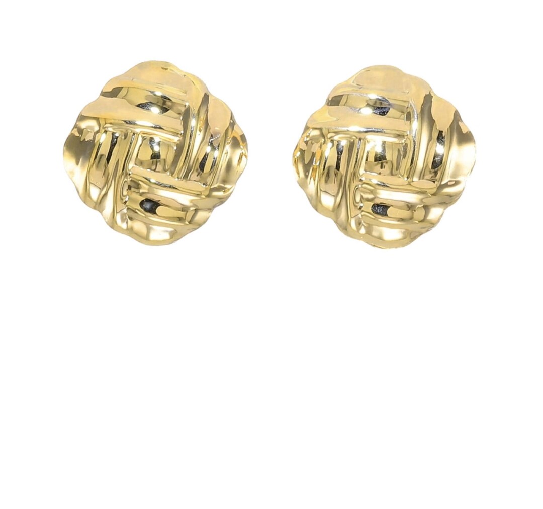 14k Yellow Gold Omega Back Gorgeous Luxurious Fancy Classic Retro ...