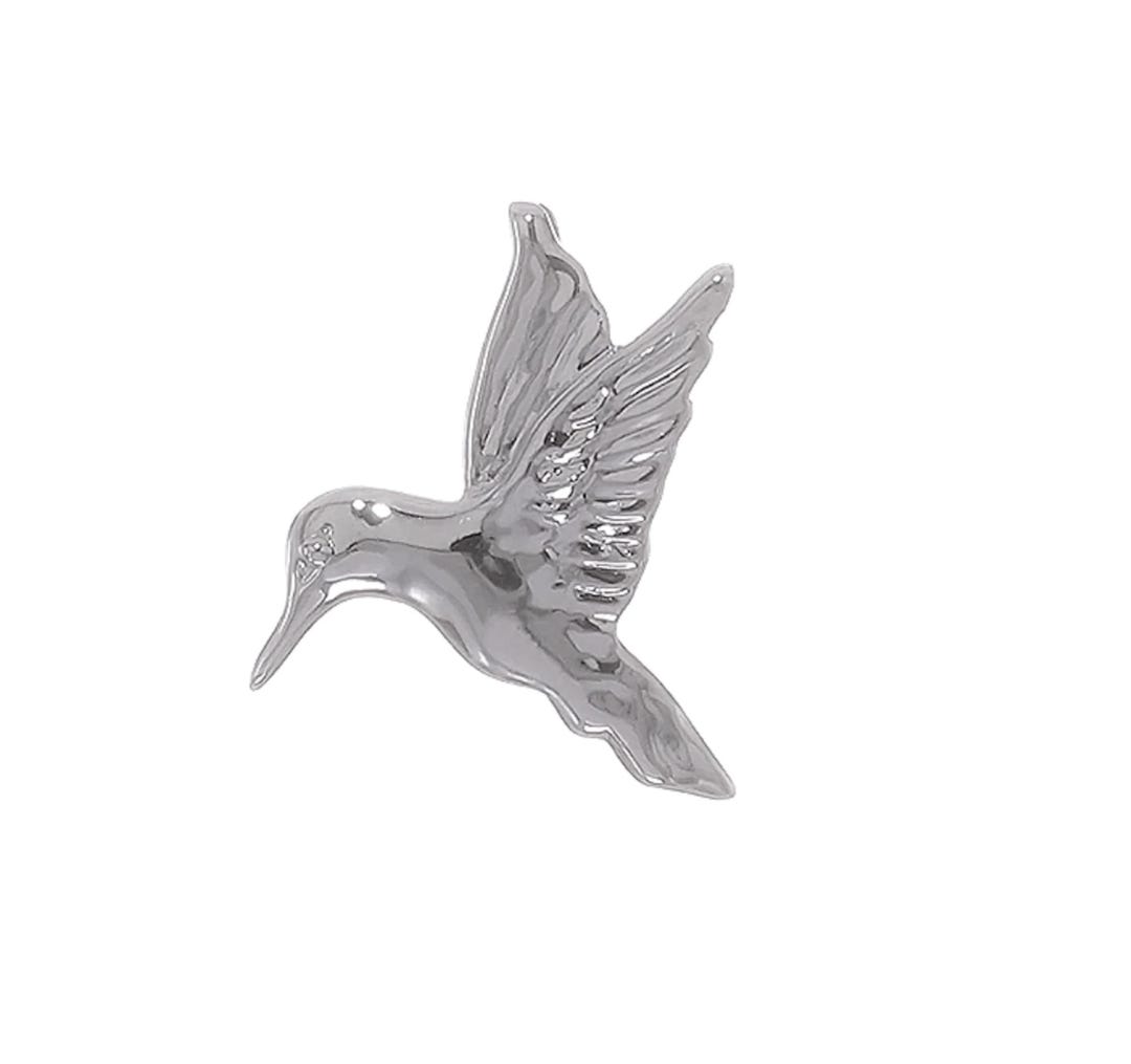 14k Solid Yellow Hummingbird Bird Slider | Dainty Small Cute ...