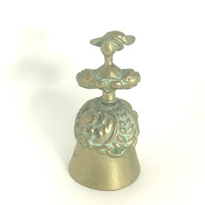 Vintage Brass Lady Bell - Etsy