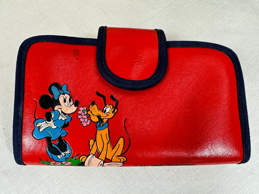 Vintage 1988 Disney Minnie Mouse and Pluto Wallet Pocketbook From ...