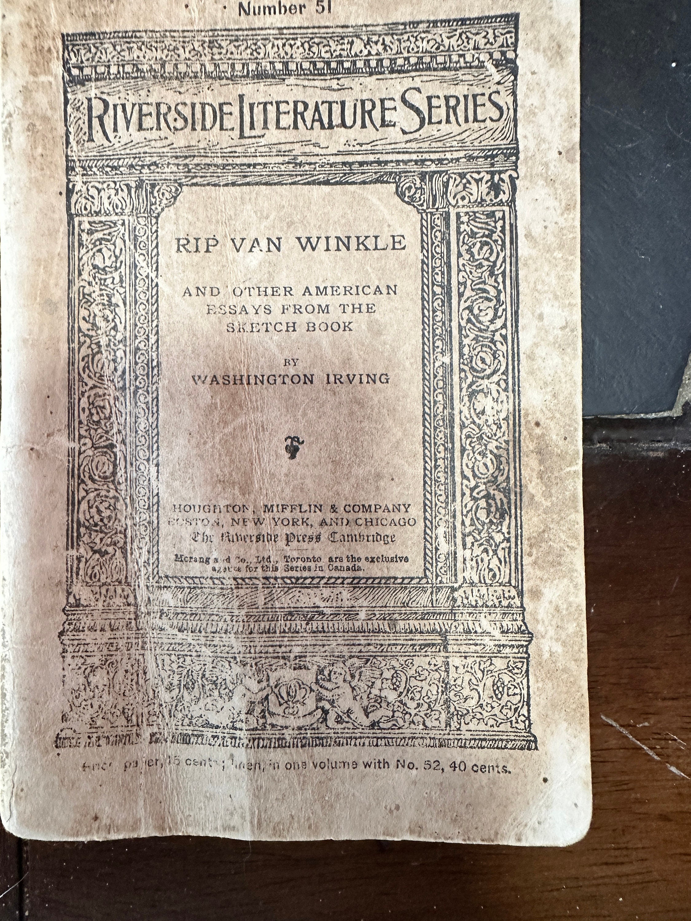 Rip Van Winkle and Legend of Sleepy Hollow Riverside Literature Series ...