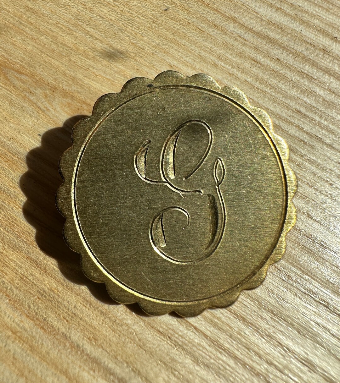 Vintage Monogram Letter G Pin Brooch - Etsy