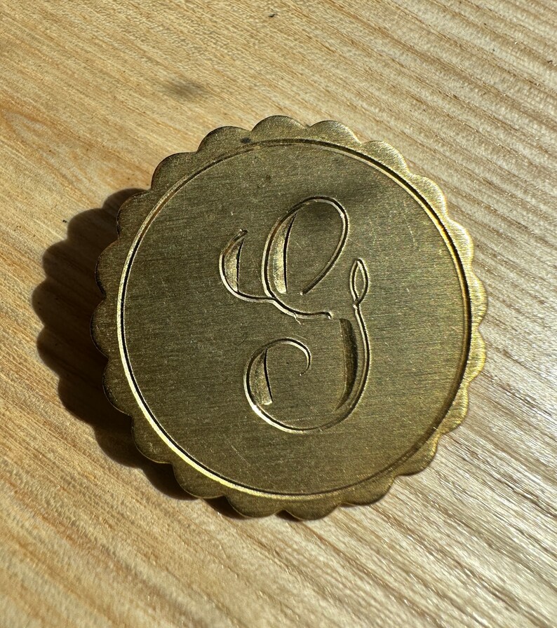 Vintage Monogram Letter G Pin Brooch - Etsy
