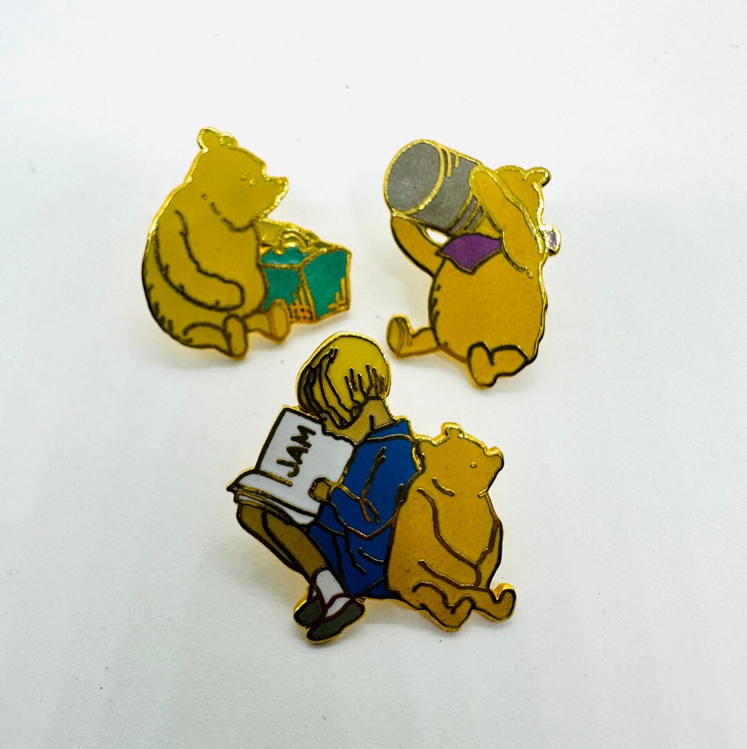 Disney Pin 3 Classic Winnie the Pooh Christopher Robin Pins - Etsy