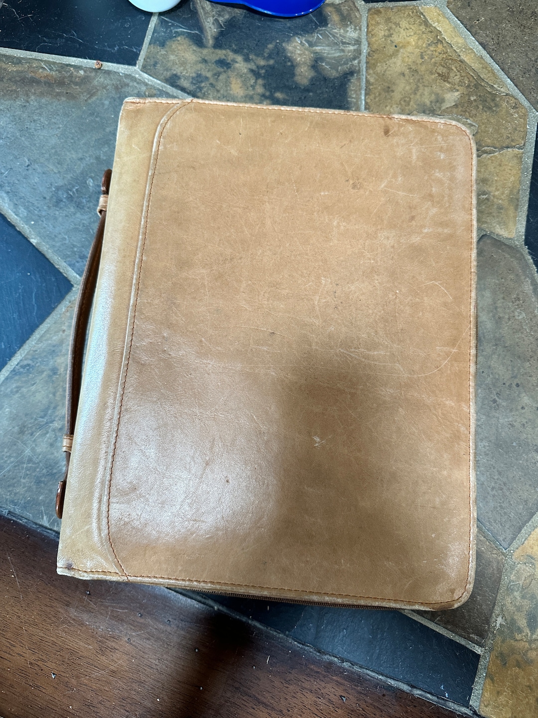 Vintage Leather Design-a-day Binder Briefcase Organizer - Etsy