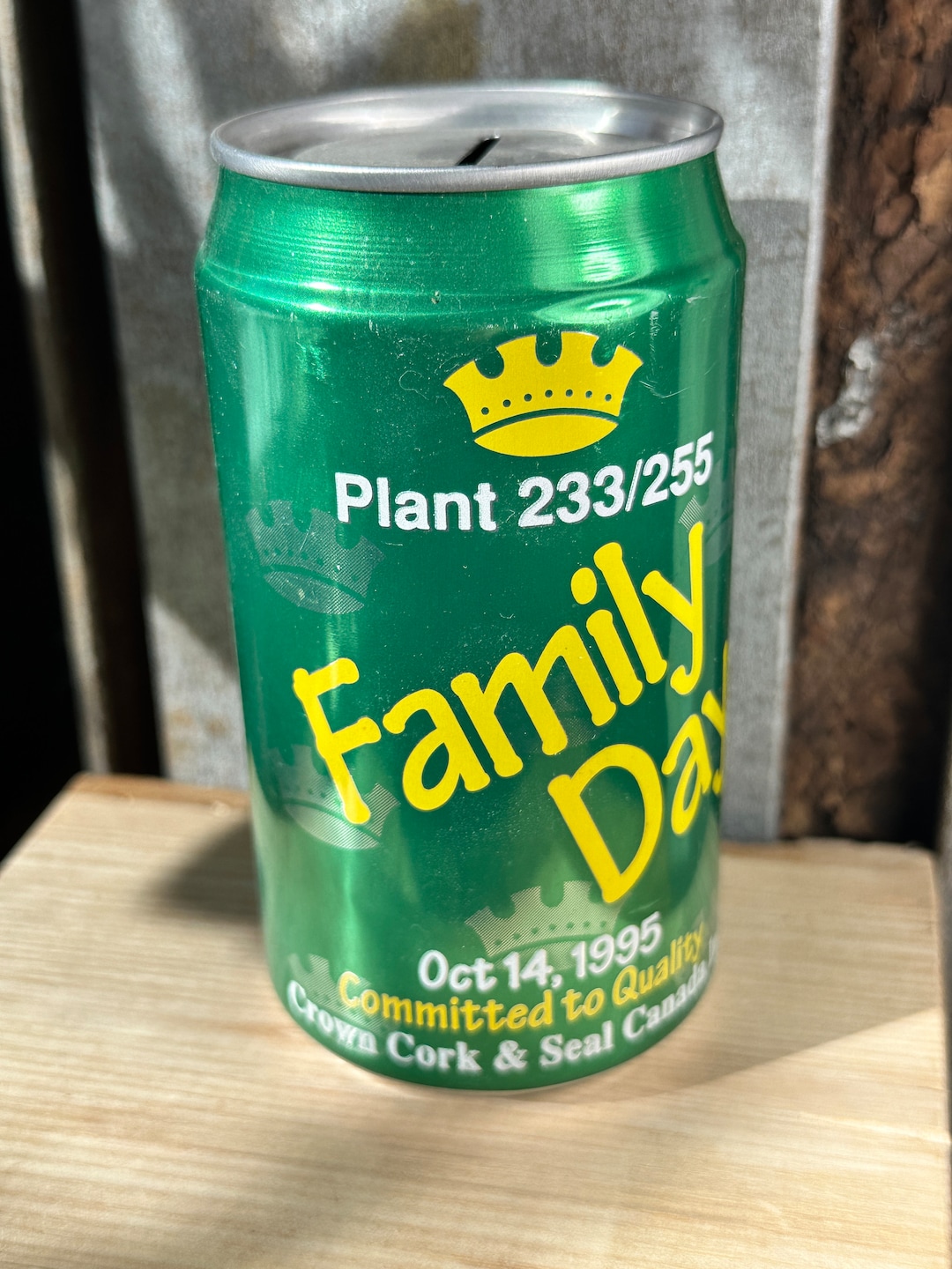 Vintage Rare Soda Can Coin Bank From Factory Family Day - Etsy