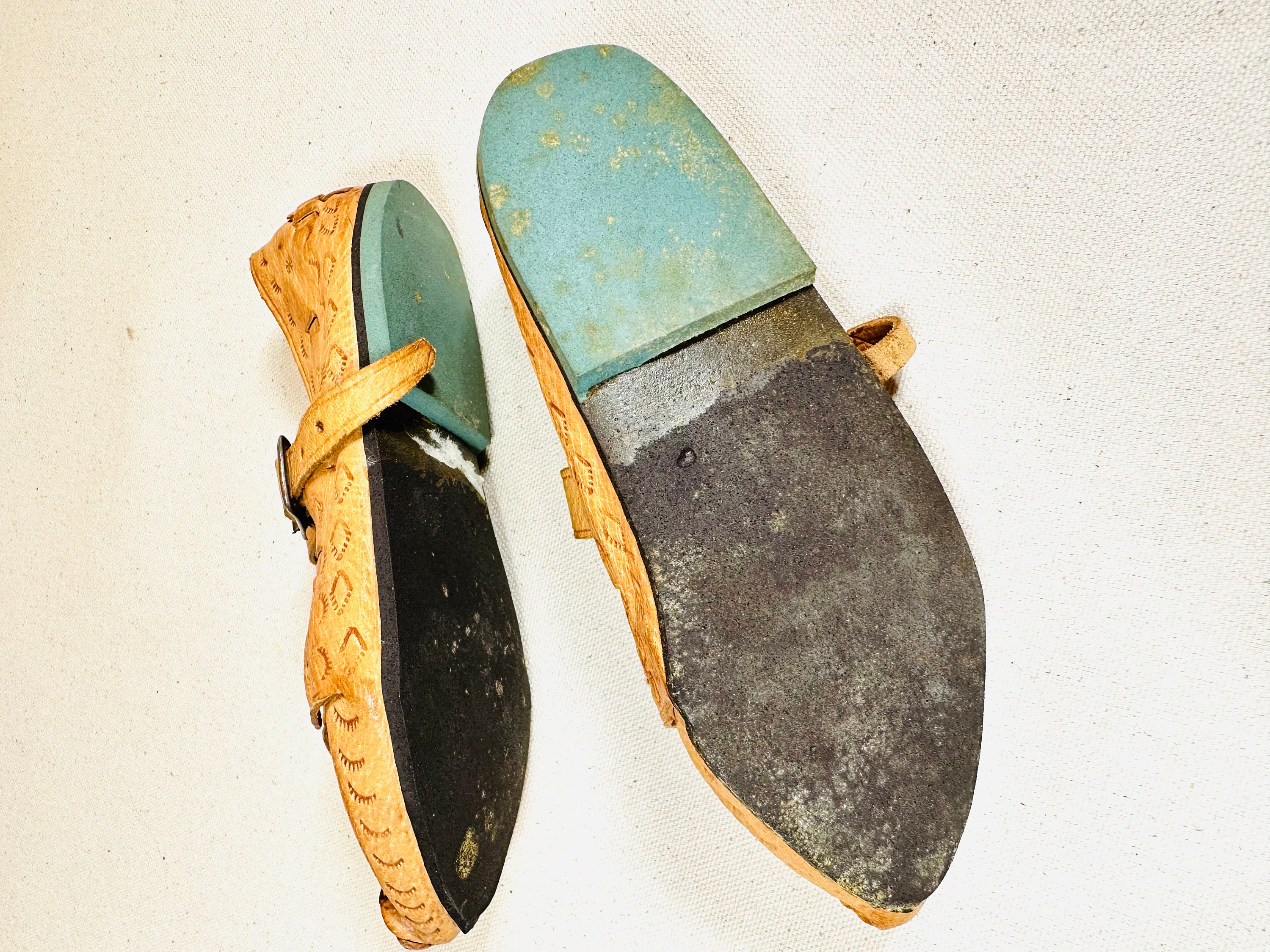 Vintage Polish Highlander Mountaineer Toddler Goralskie Shoes, Kierpce ...