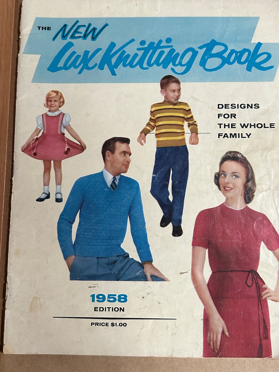 Vintage Lux Knitting Book 1958 Edition Designs for the Whole Family ...