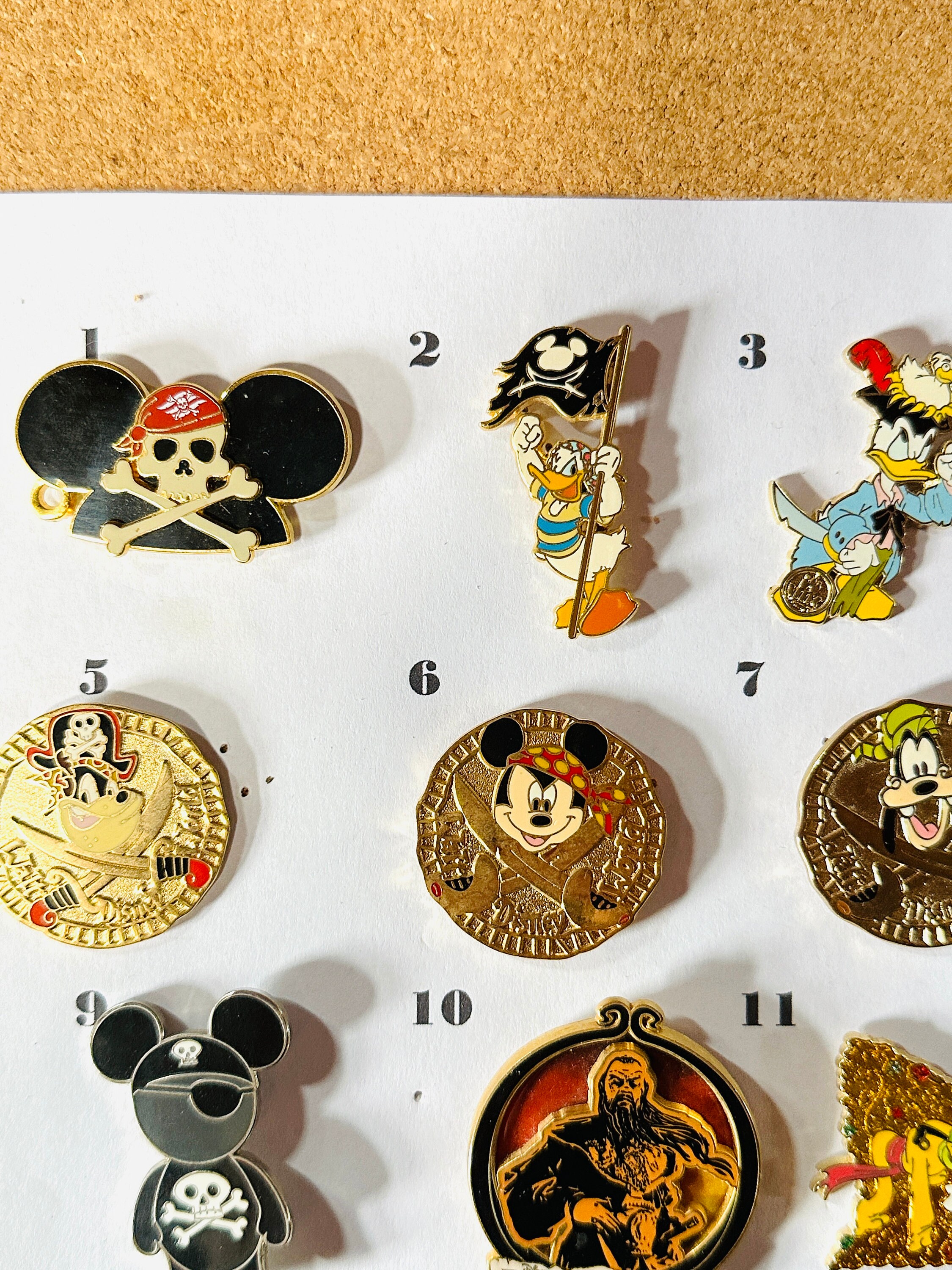 Disney Pirate Pins for Trading Make Into Jewelry or Needle Minder Board ...
