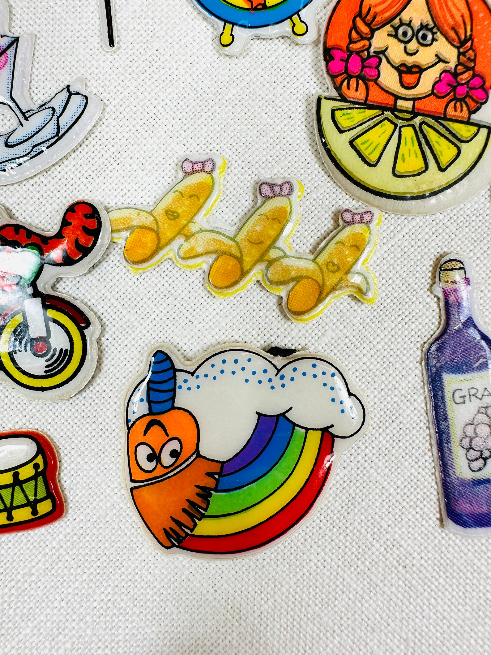 Vintage Scratch and Sniff Fruit Oreo Garfield Annie Stickers Used - Etsy