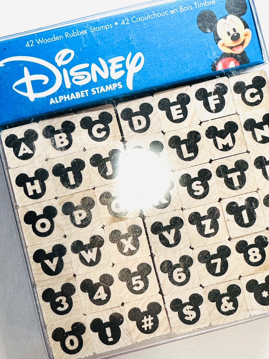 Disney Mickey Icon Alphabet Stamps Set - Etsy