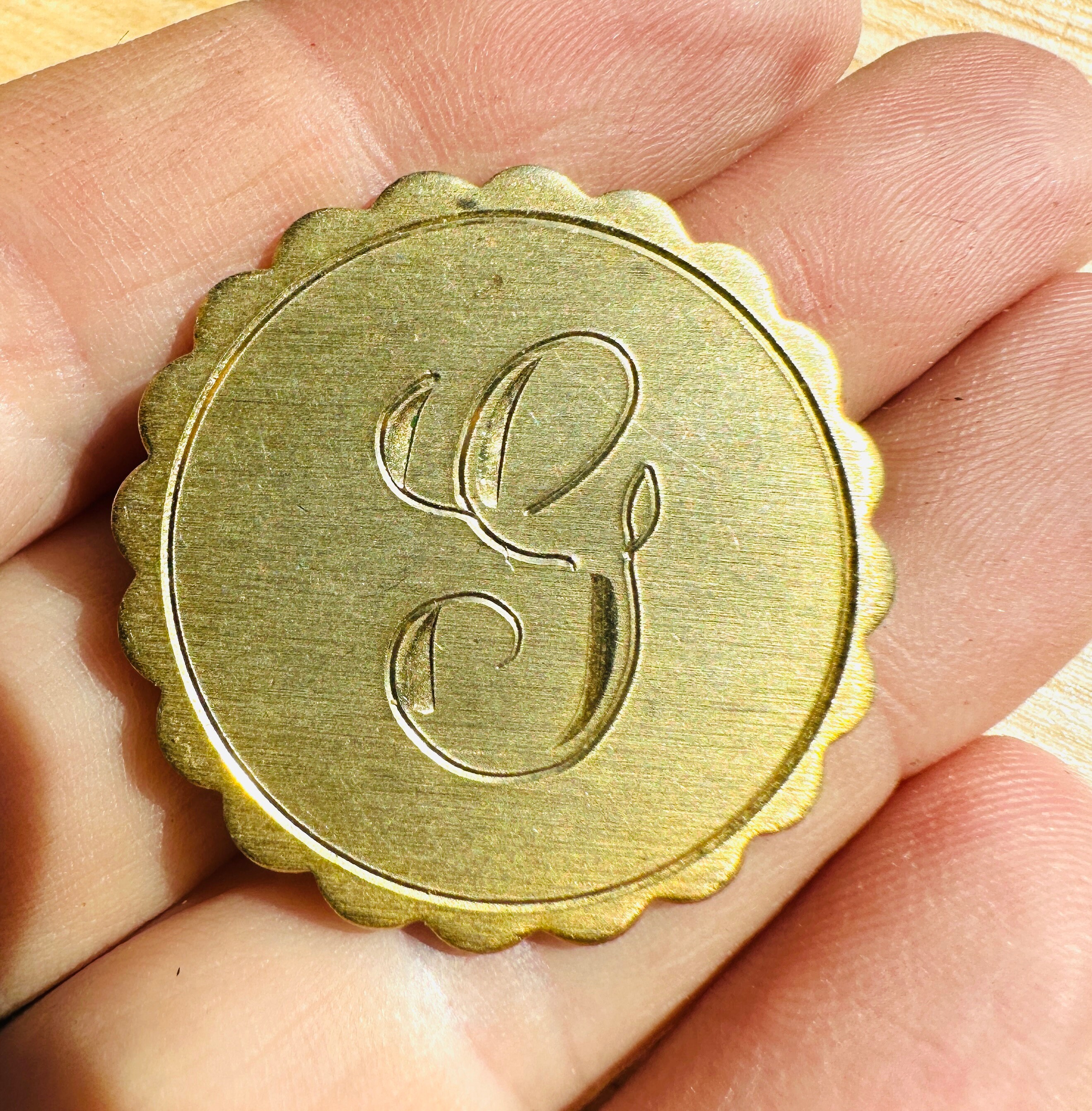 Vintage Monogram Letter G Pin Brooch - Etsy