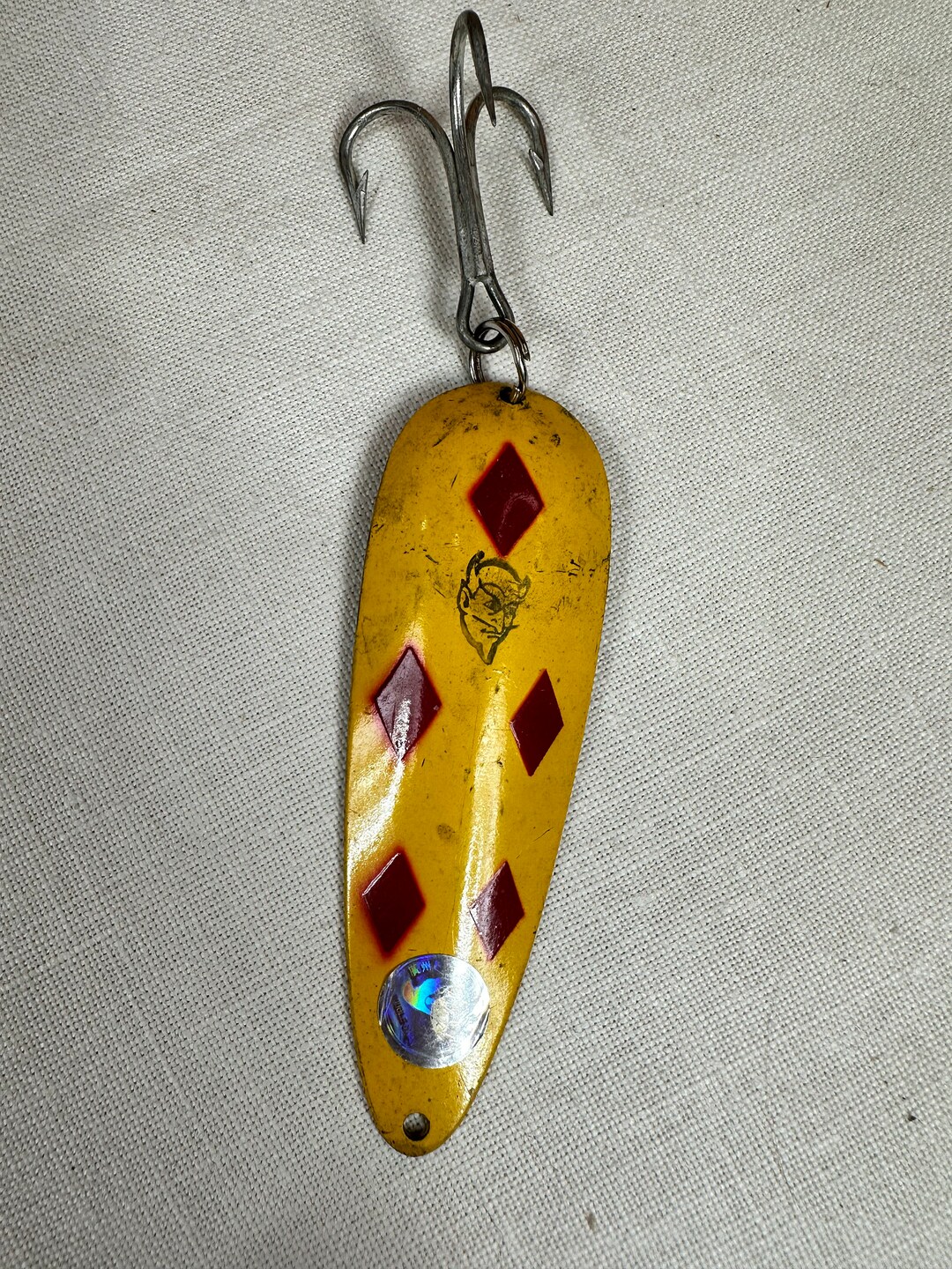 Vintage Yellow Daredevle Dare Devil Spoon Fishing Lure 1 Oz - Etsy