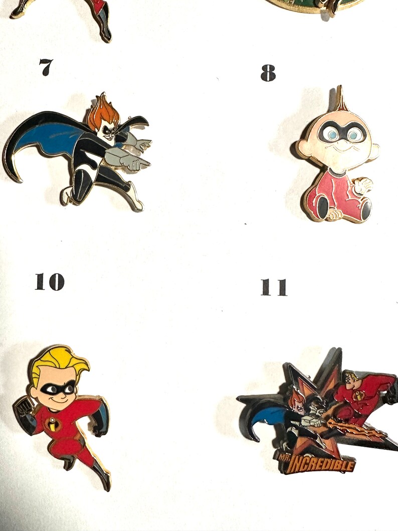 Disney the Incredibles Pins for Trading Make Into Jewelry or Needle ...