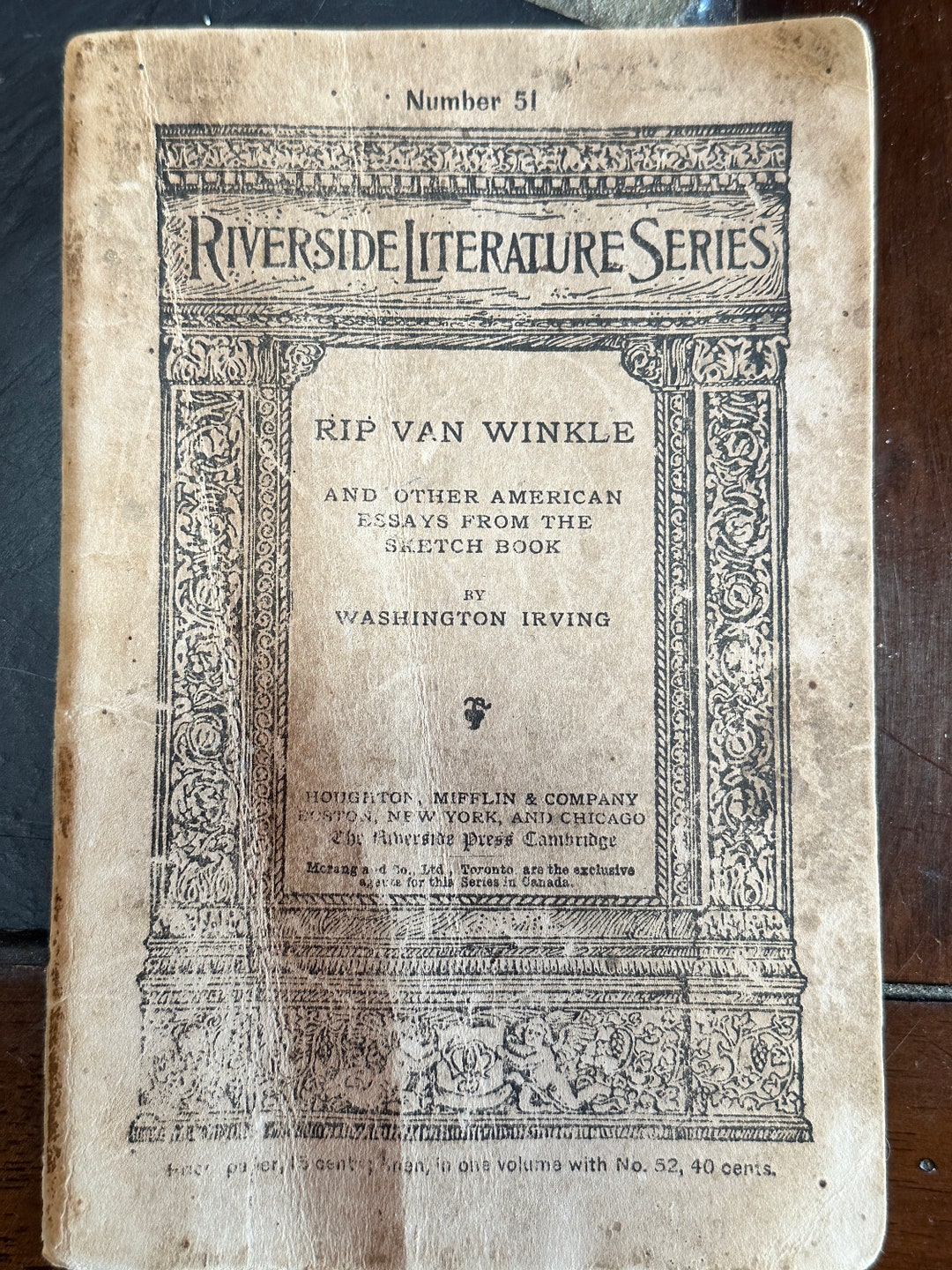 Rip Van Winkle and Legend of Sleepy Hollow Riverside Literature Series ...
