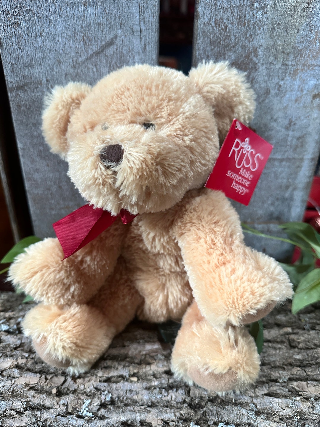 Russ Berrie Giles the Bear Golden Brown Bear 10" - Etsy